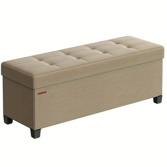 Extra Large Folding Storage Ottoman, 30-Gallon Capacity Heavy-Duty ...