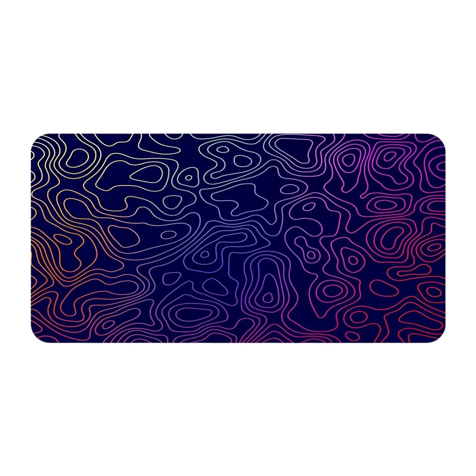 Large Gaming Pads Extended Topographic Desk Mat for Computers Long ...