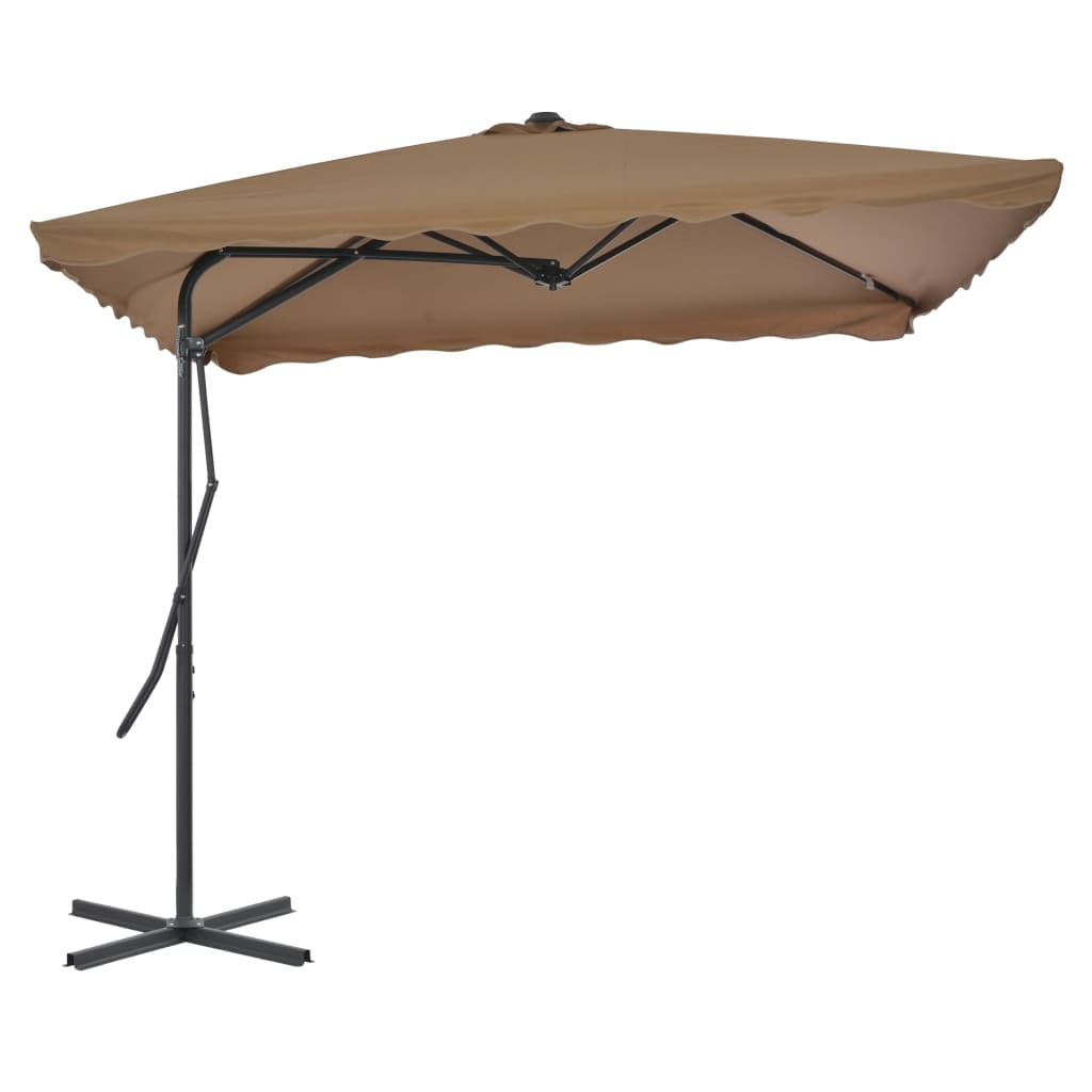 Extra Large Garden Parasol with Durable Steel Pole, UV Resistant Canopy ...