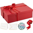 Extra Large Gift Box 16.5x13x5.5 inches,Red Gift Boxes with Lids for ...