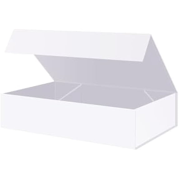 Extra Large Gift Boxes 17x11x4 Inches, White Gift Boxes with Magnetic ...