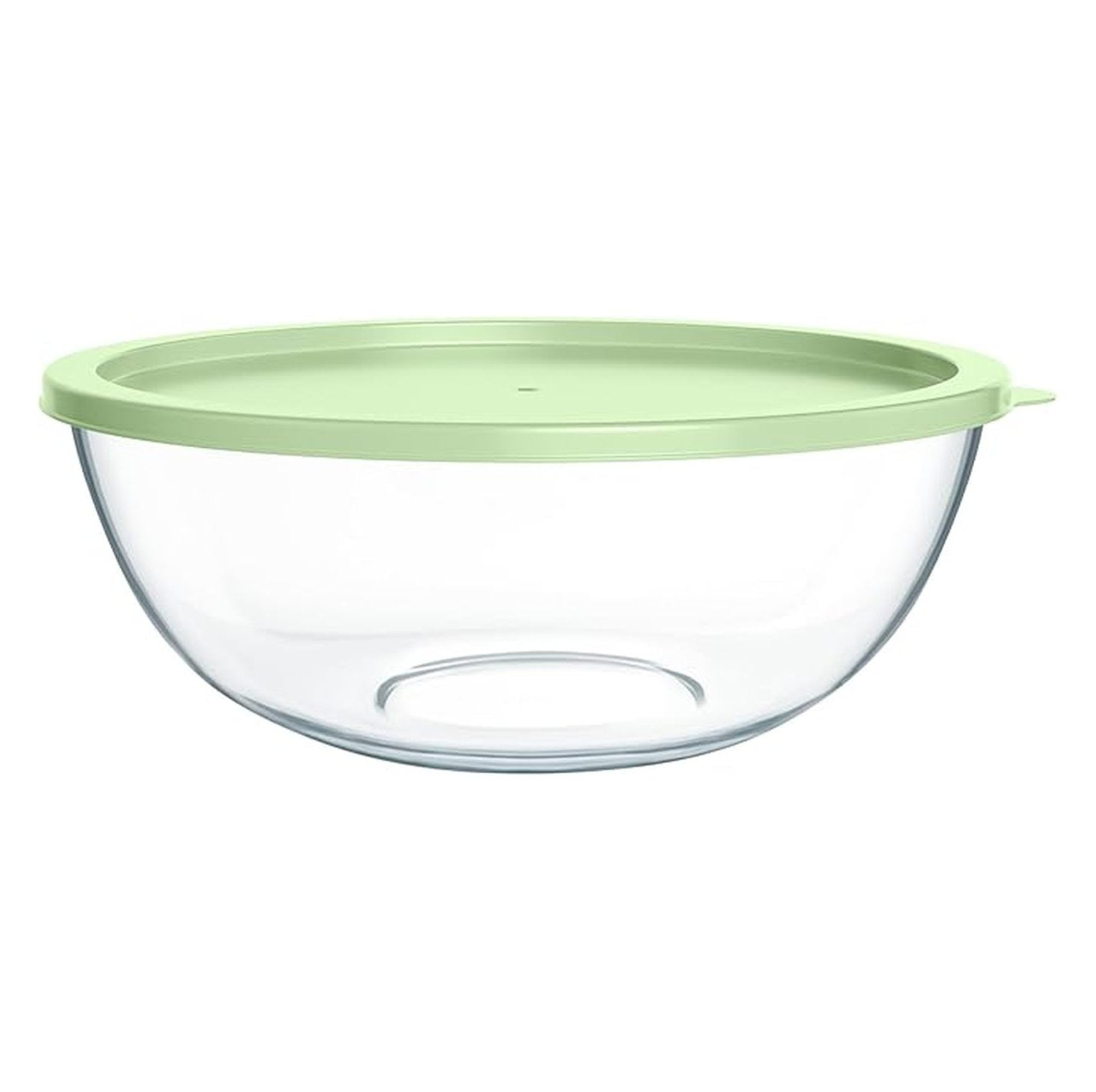 Extra Large Glass Mixing Bowls - 5.5 Qt Clear Kitchen Bowls for Salad ...