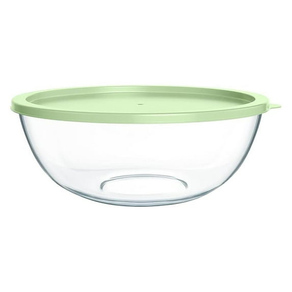 Extra Large Glass Mixing Bowls - 5.5 Qt Clear Kitchen Bowls for Salad ...