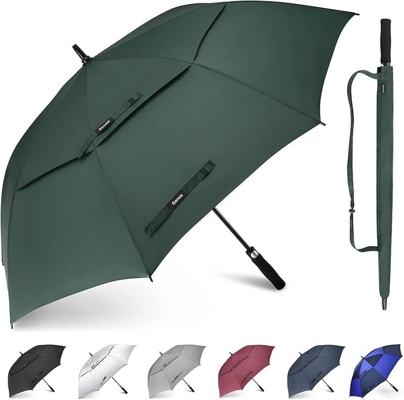 Extra Large Golf Umbrella, Automatic Open Travel Rain Umbrella with ...