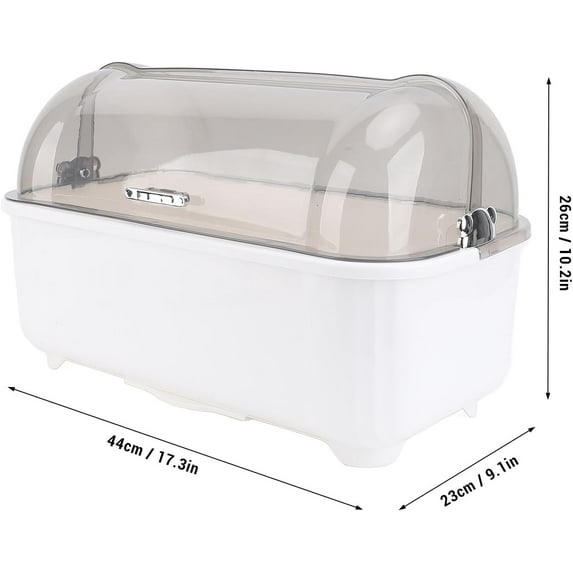 Extra Large Grey White Dish Drying Rack with Cover - Kitchen Counter ...