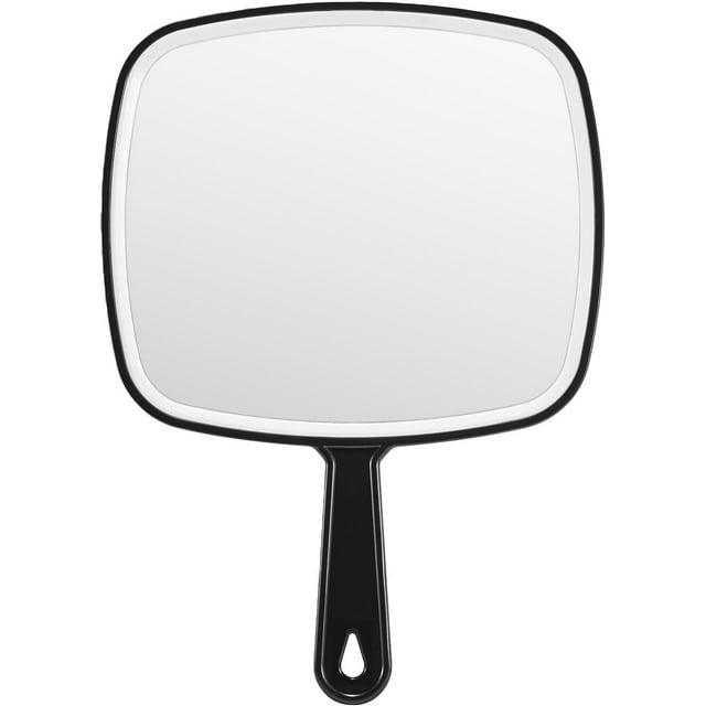 Extra Large Hand Mirror with Handle, 9" W x 12" L, Hand Mirror for ...