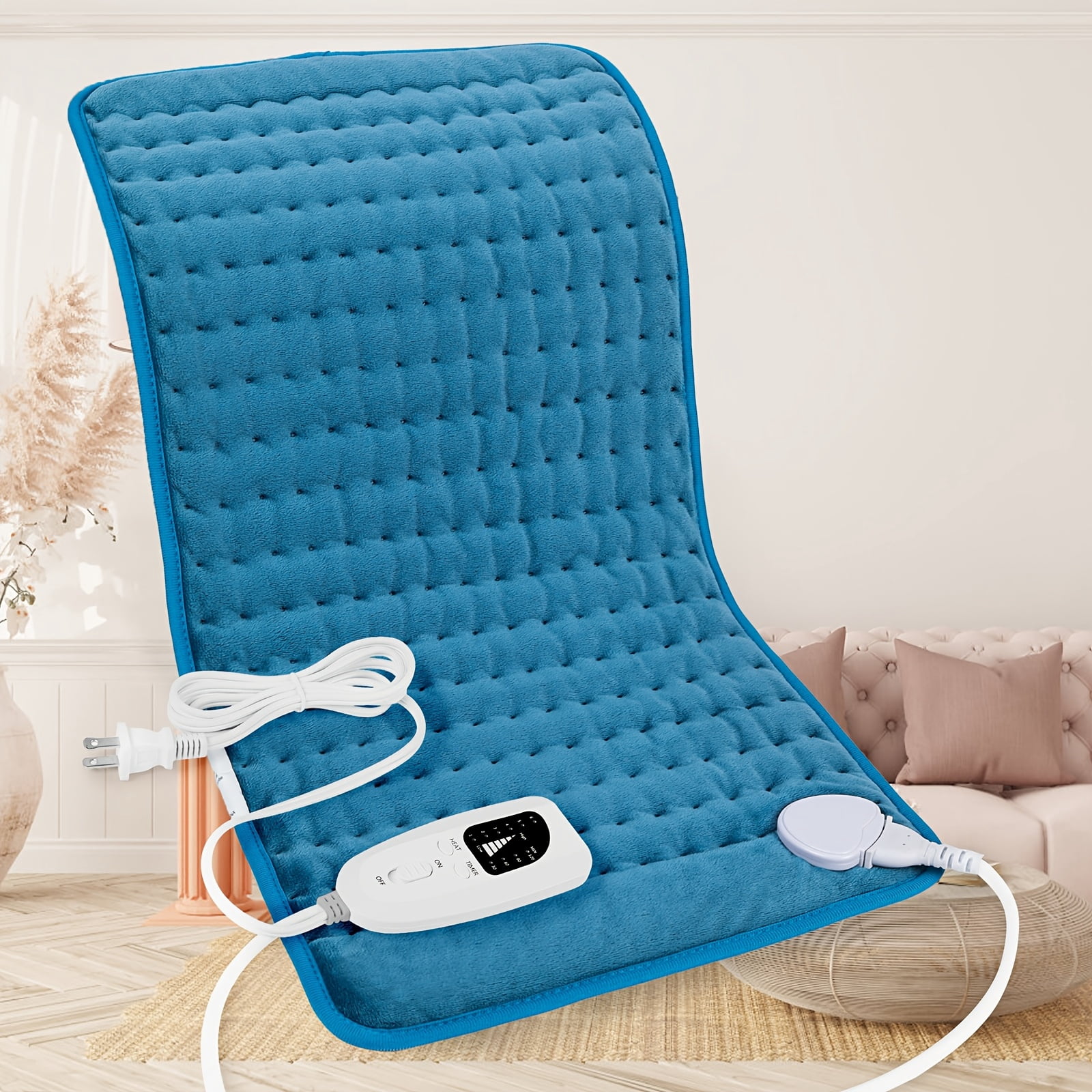 Extra Large Heating Pad, Electric Heating Pad, Portable, 24 "x12", 6 ...