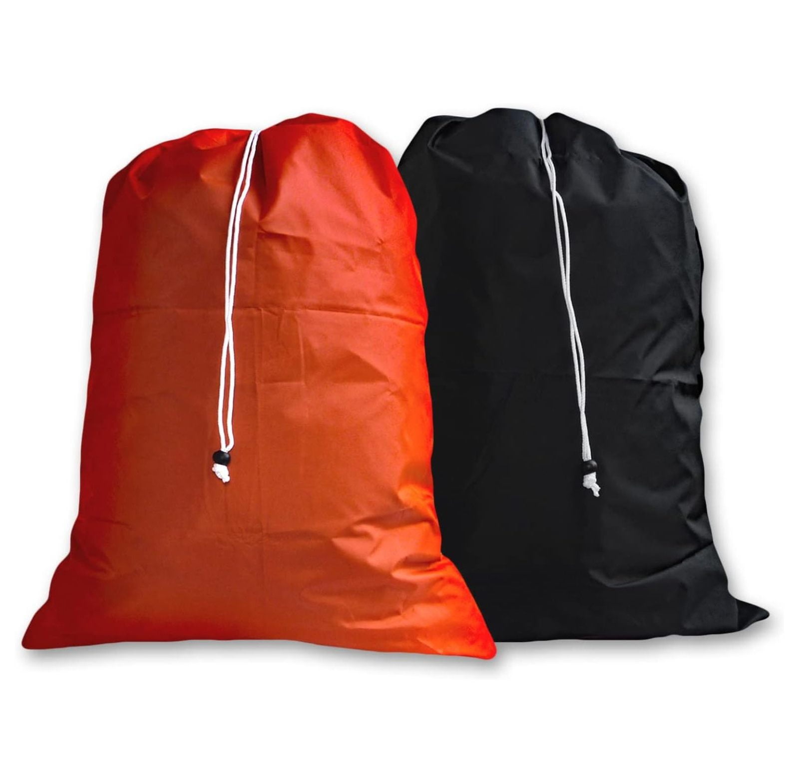 Extra Large Heavy Duty Laundry Bags, Orange and Black, (2 Pack ...