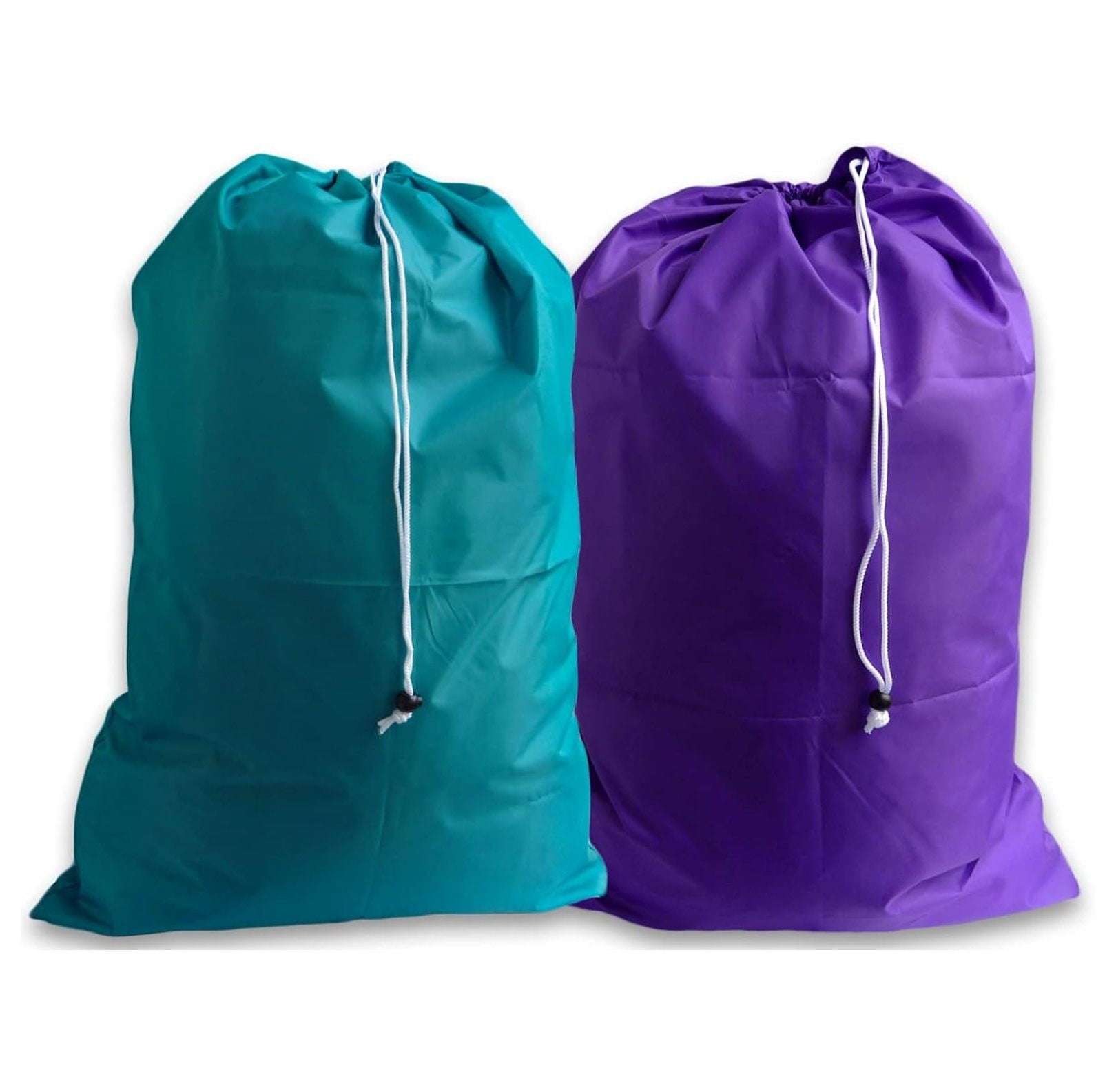 Extra Large Heavy Duty Laundry Bags, Teal and Purple, (2 Pack ...