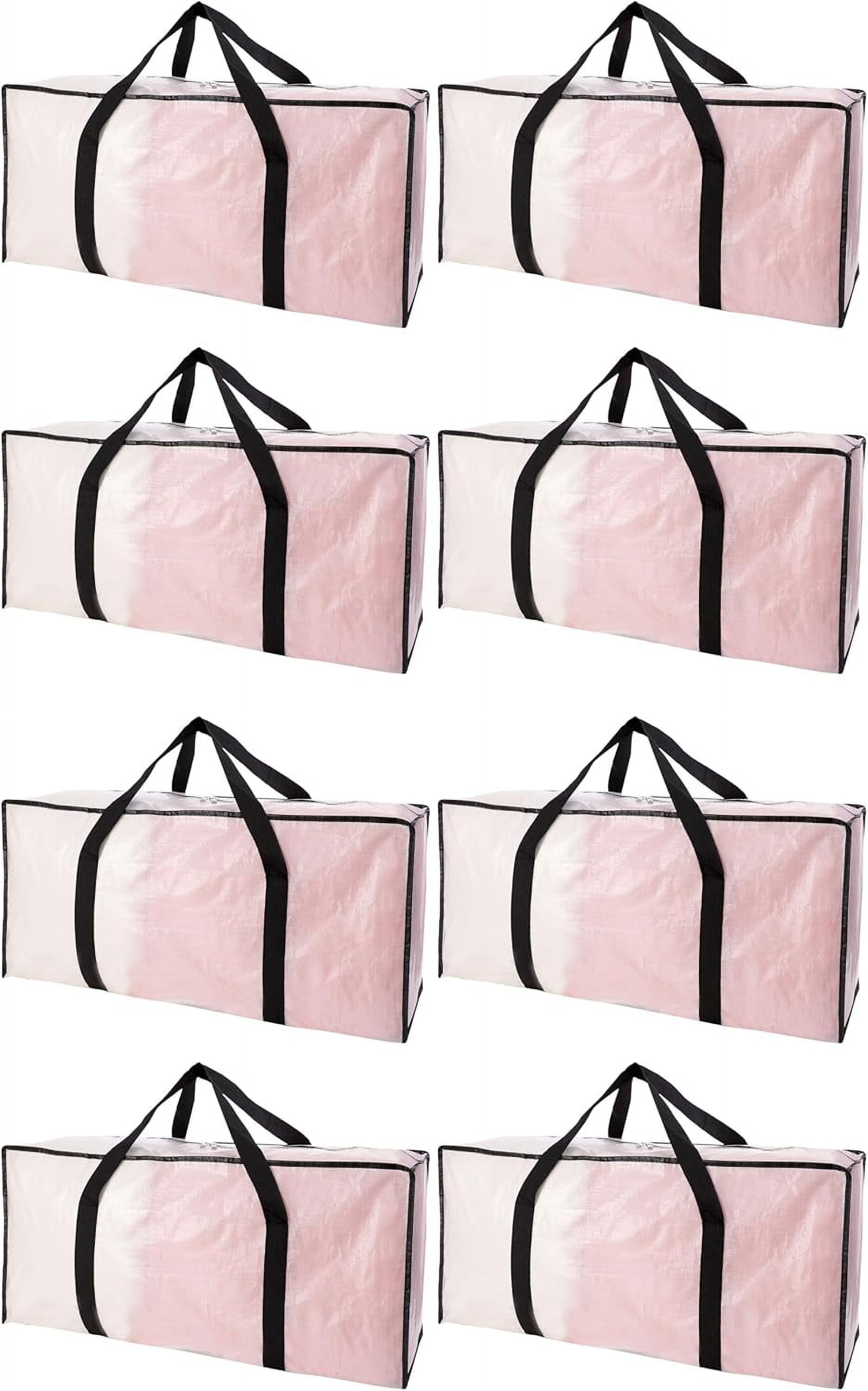 Extra Large Heavy-Duty Moving Bags with Zippers & Handles, Foldable ...