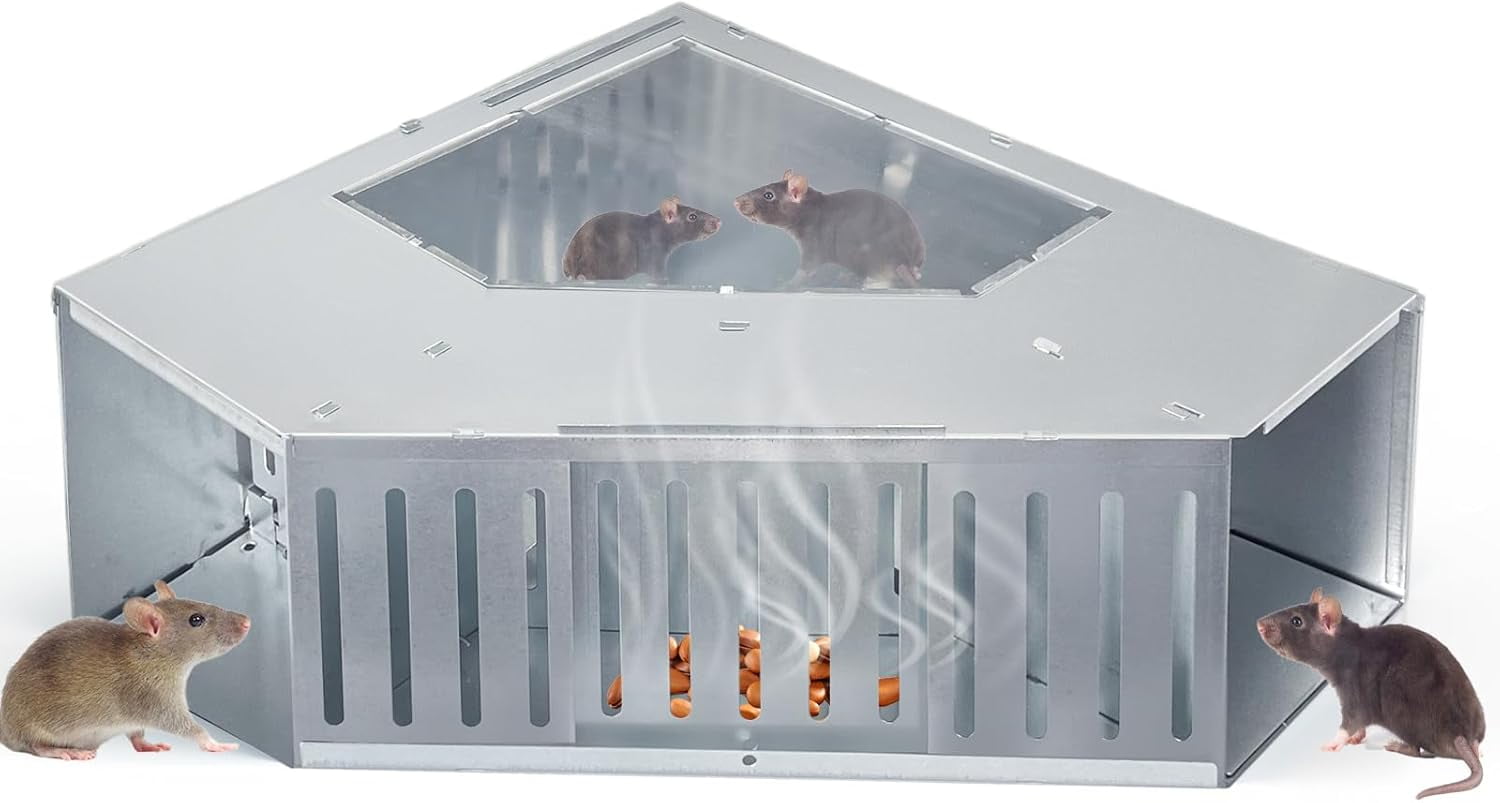 Extra Large Humane Trap,Reusable Automatic Rat Trap,Didirectional ...