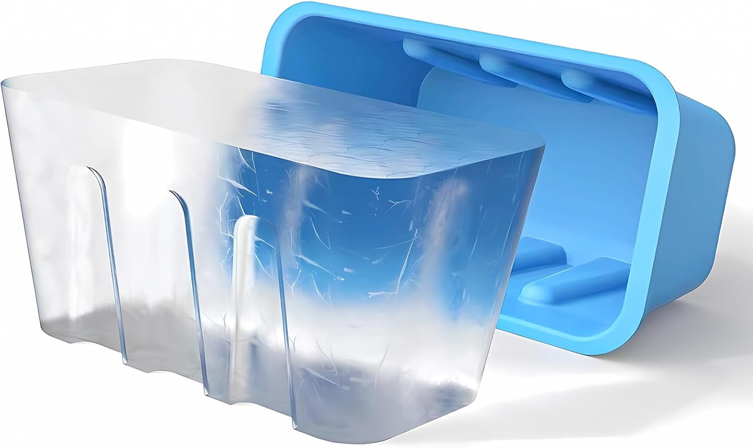 Extra Large Ice Block Mold Reusable Silicone Large Ice Cube Molds 8Lb ...