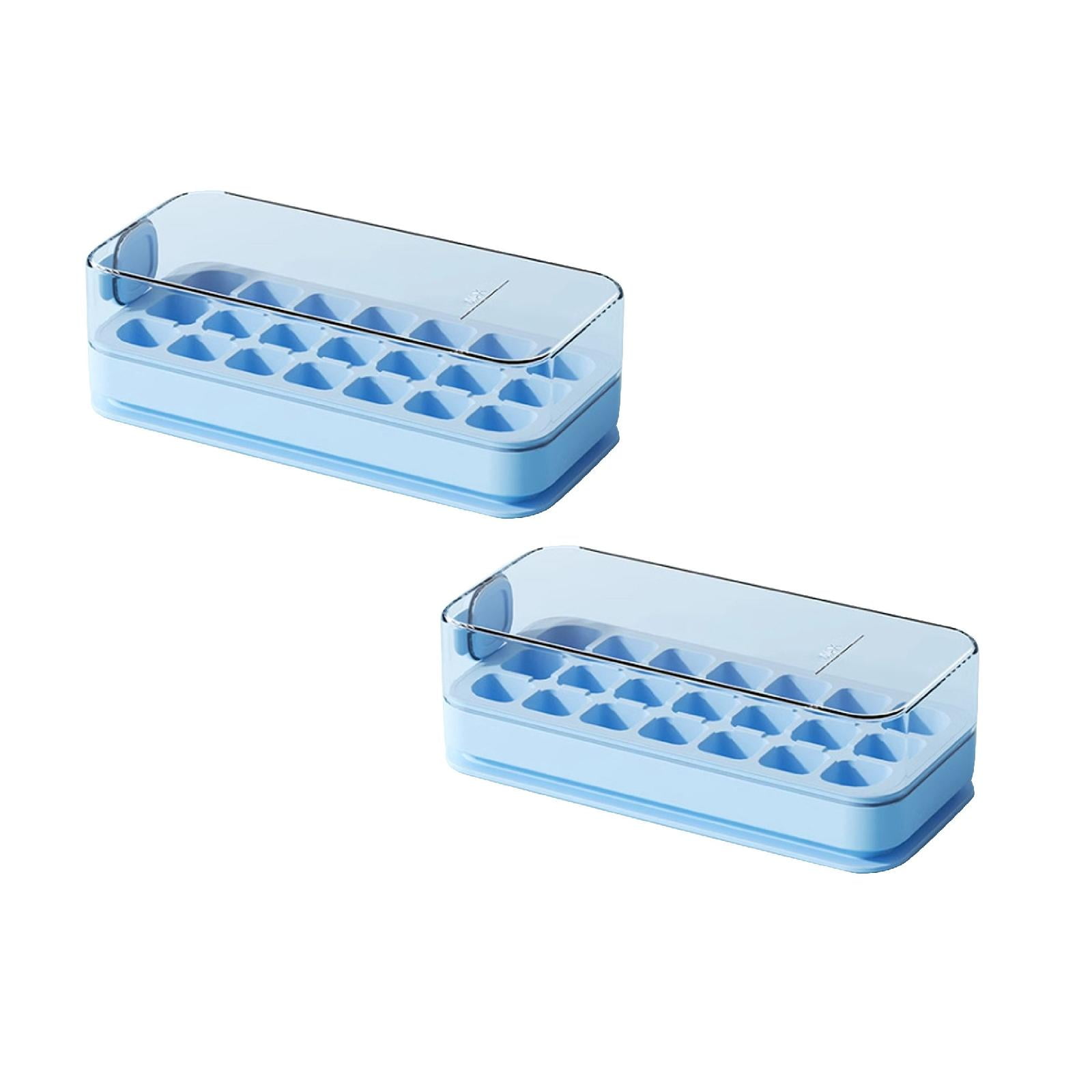 Extra Large Ice Cube Trays (21 Cubes) - PP Material with Sealing Lid ...