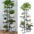 Extra Large Indoor Metal Plant Stand Shelf Anti Rust Iron Garden Flower ...