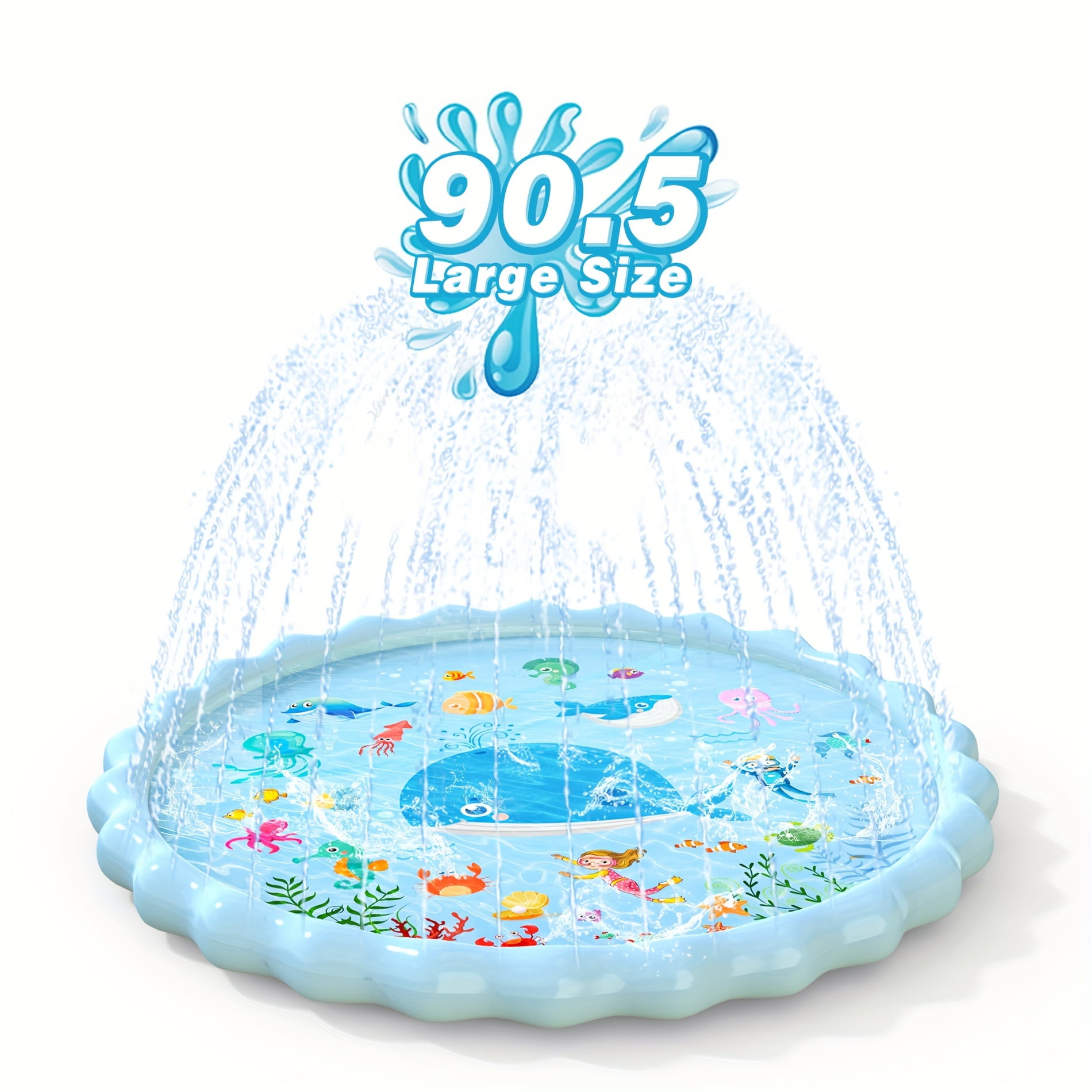 Extra Large Inflatable Splash Pad & Sprinkler Play Mat for Kids ...