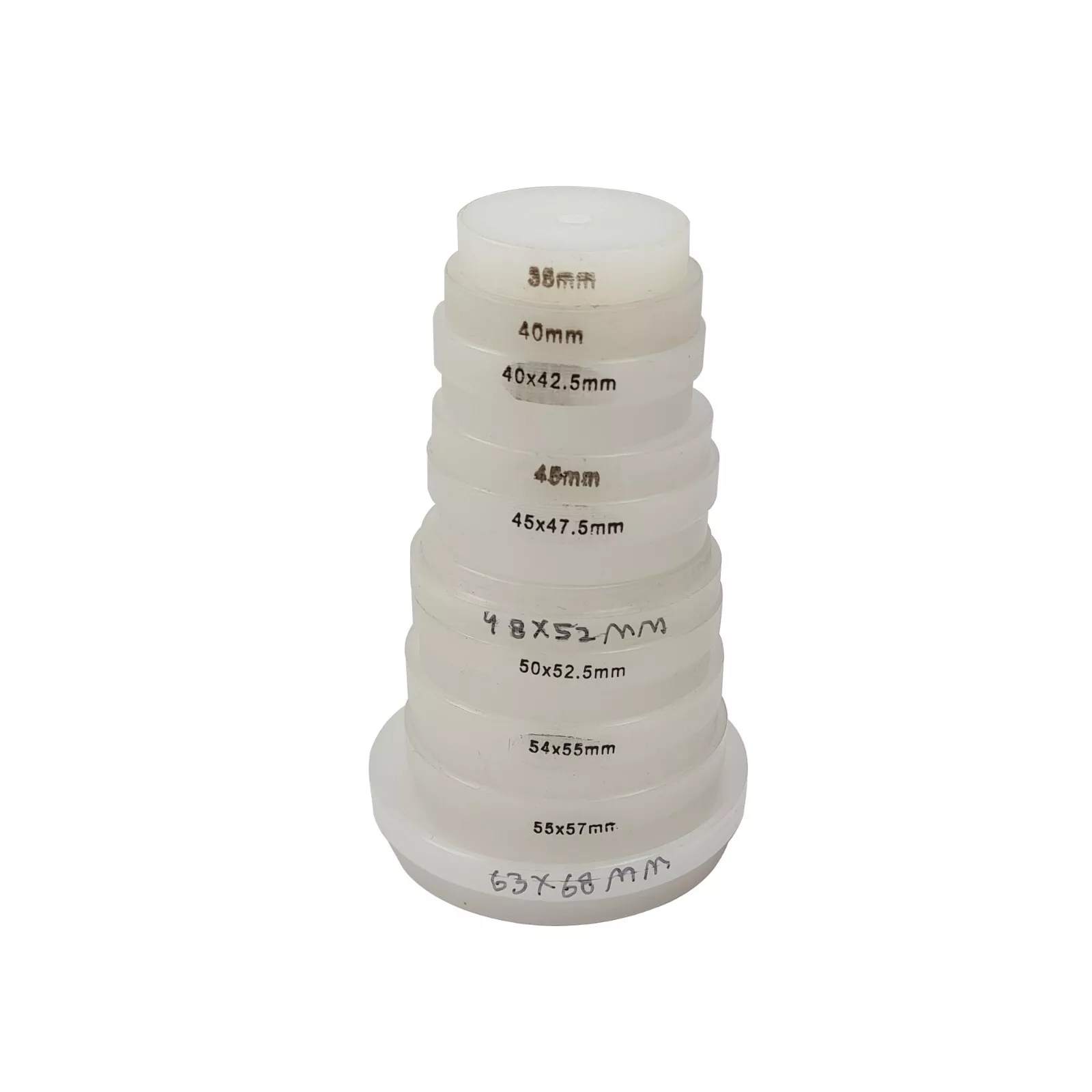 Extra Large Jumbo Nylon Die Set of 10 Pcs Sizes:35mm-70mm For Watch ...