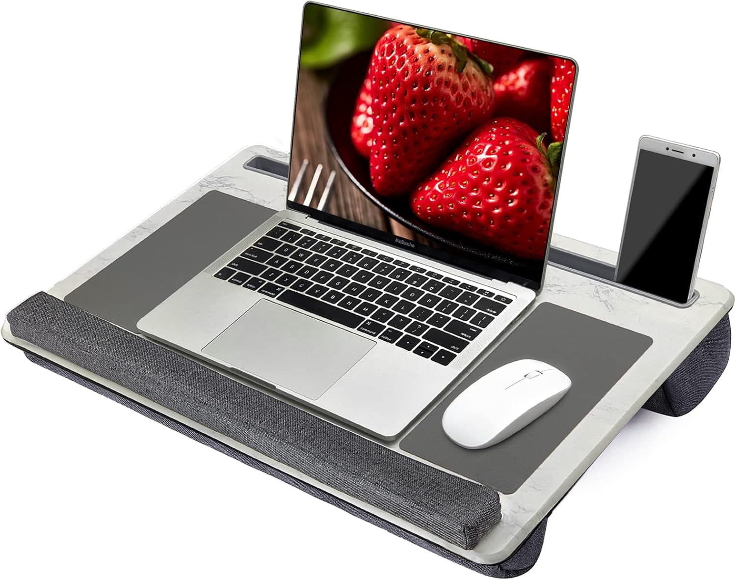Extra Large Lap Laptop Desk- Home Office Portable LapDesk with Mouse ...