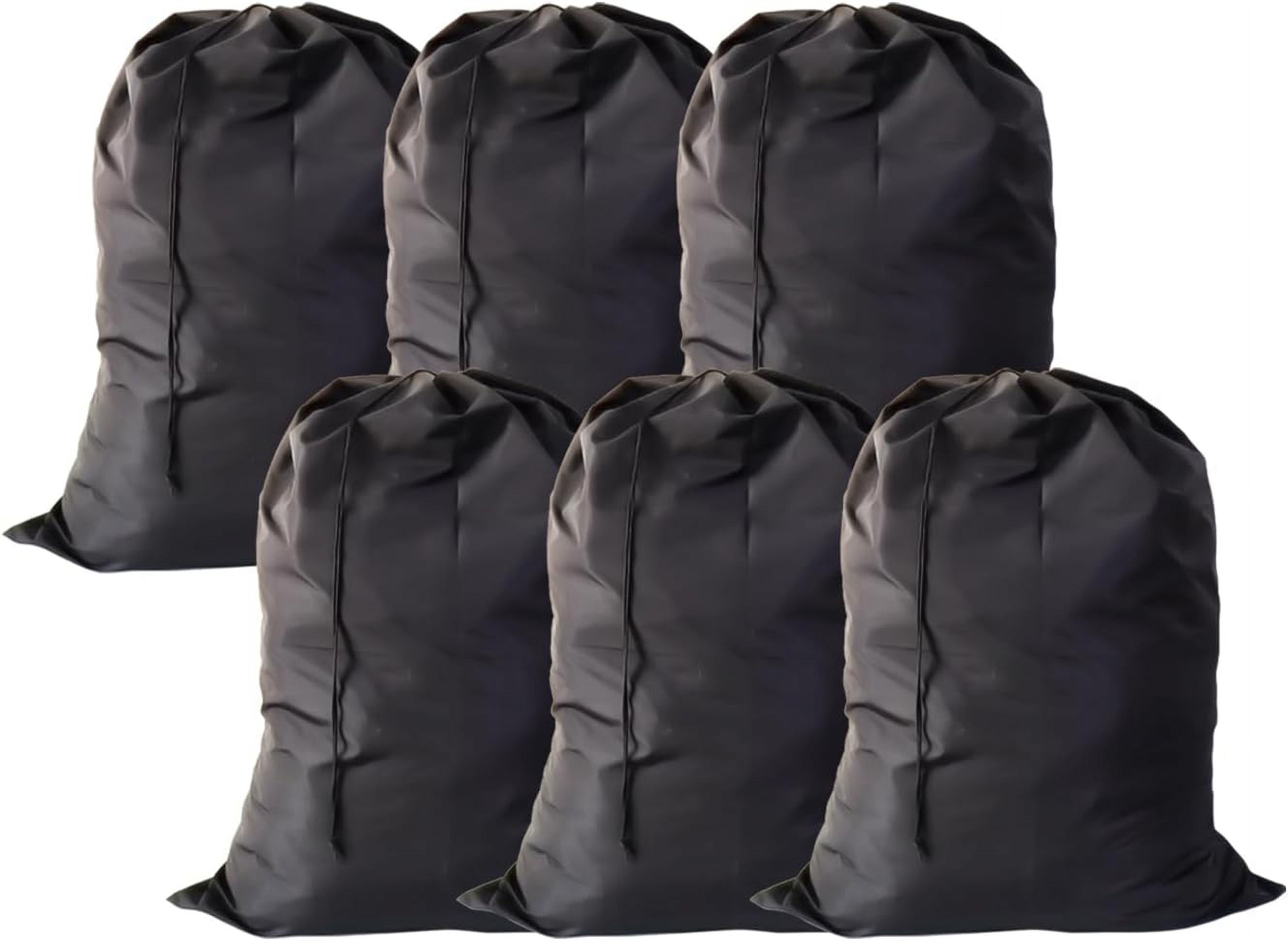 Extra Large Laundry Bag 6 Pack, Travel Laundry Bags with Drawstring ...