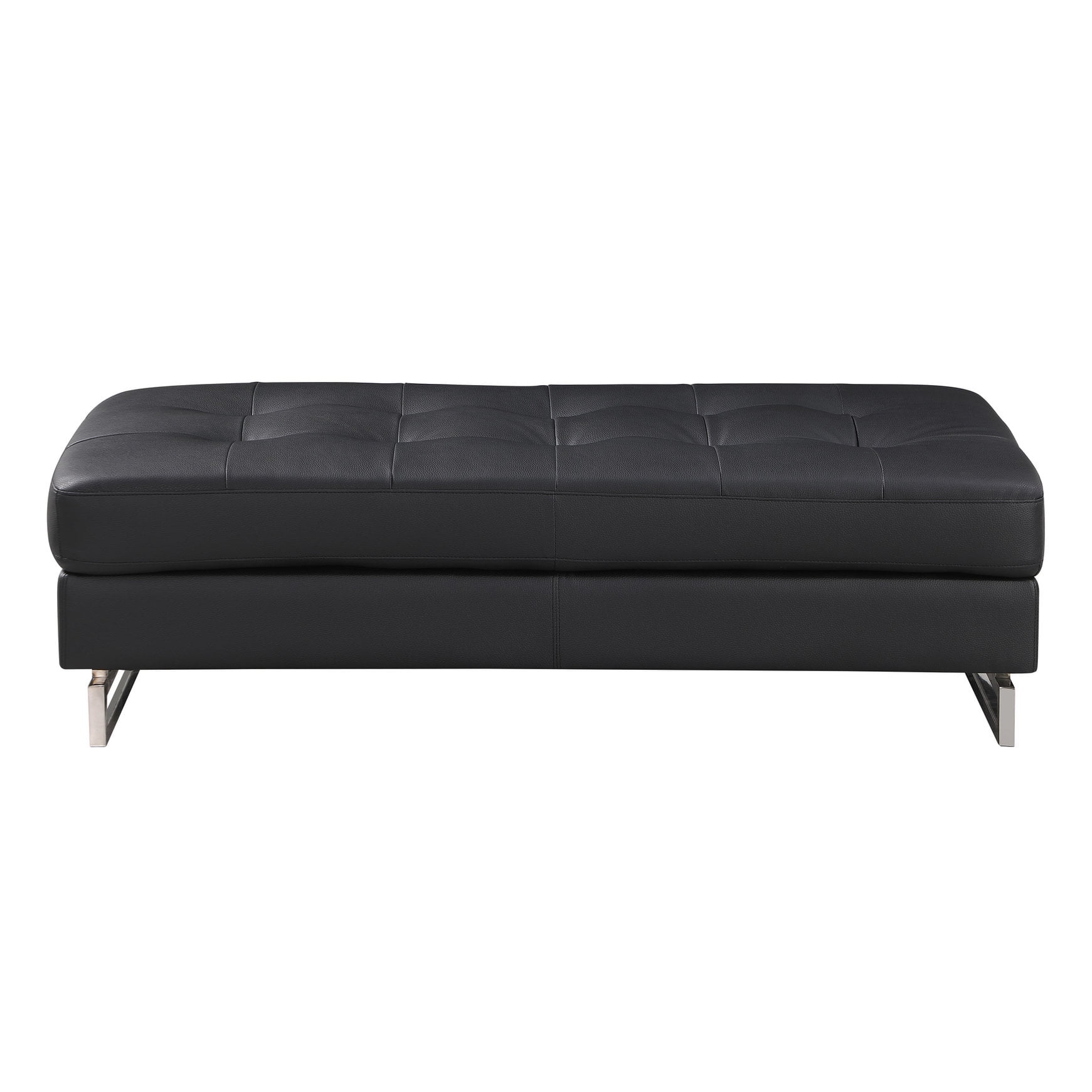 Extra-Large Leather Ottoman | Ideal for Family Gatherings | Genuine ...