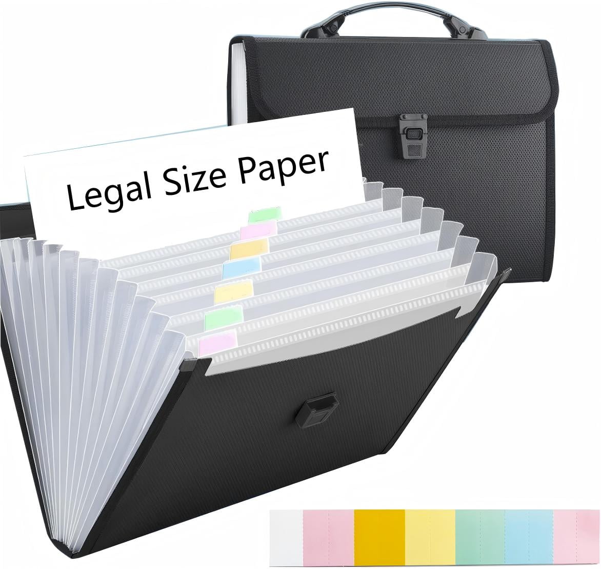 Extra Large Legal Size/Foolscap 12 Pockets Accordion File Organizer ...