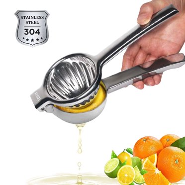 Zulay Kitchen Heavy Duty Stainless Steel Lemon Squeezer - Large Manual ...