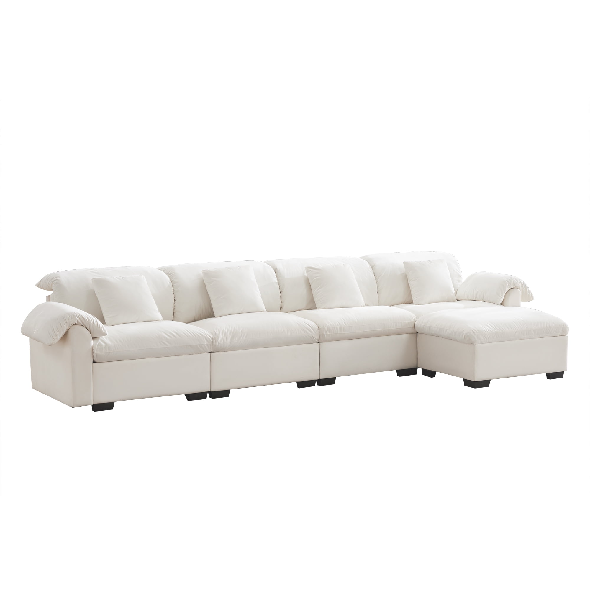 Extra Large and Long Oversized Sofa , L Shaped Sectional Cloud Couch ...
