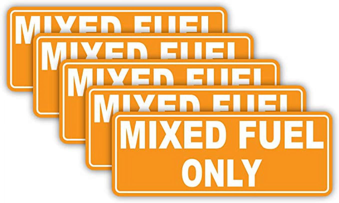 Extra Large MIXED FUEL ONLY Labels Decals | Automotive Decals Gas Can ...