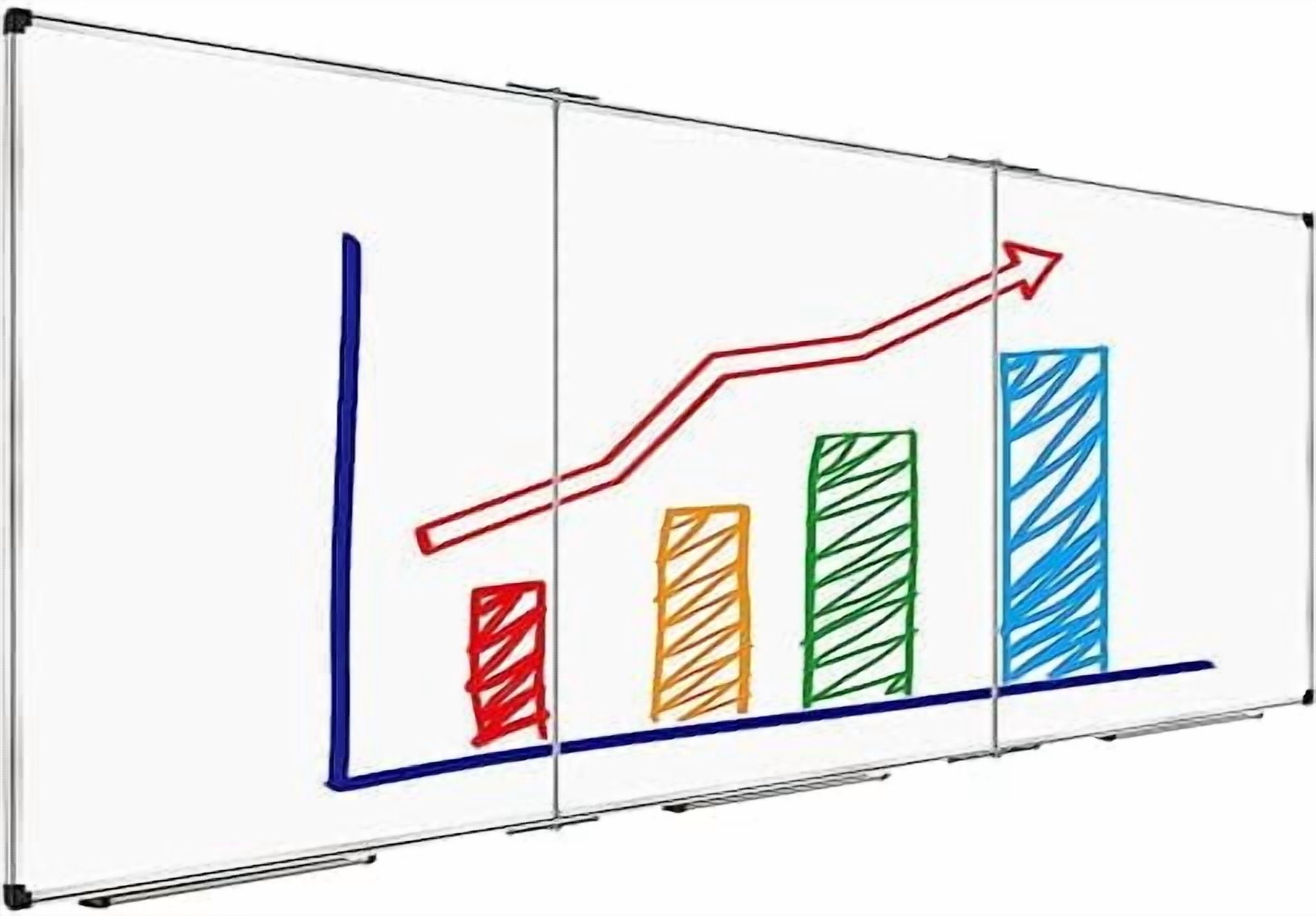 Extra Large Magnetic Whiteboard 118 x 48 Inch, 10' x 4' Oversized ...