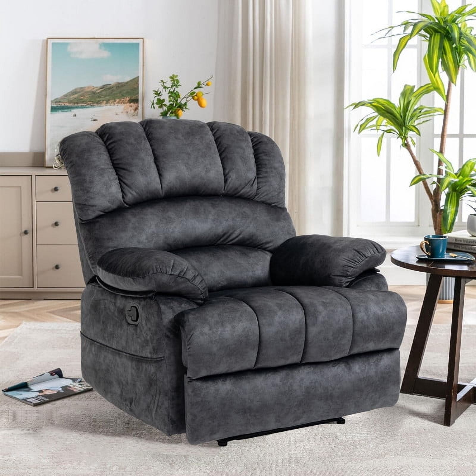 Extra Large Manual Recliner Chair for Comfortable Seating - 40" Wide ...