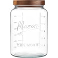 Extra Large Mason Jar - 1 Gallon Glass Wide Mouth Jar with Airtight ...