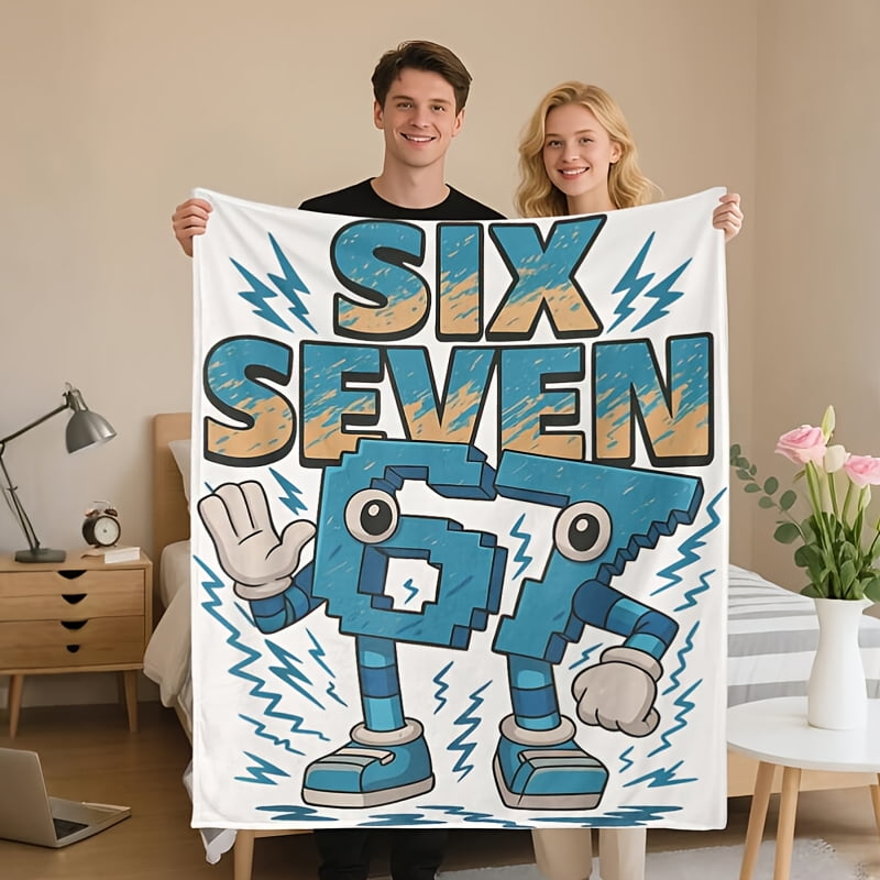 Extra Large Meme 67 Six Seven 6 7 Italian Brainrot Design Flannel ...