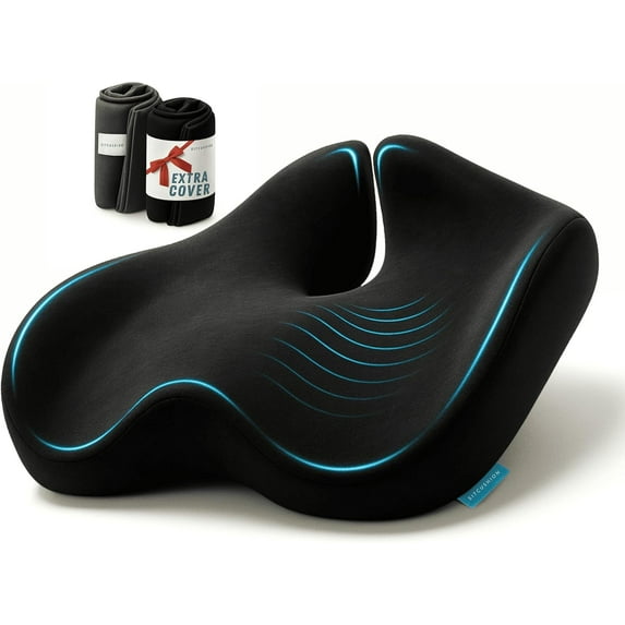 Extra Large Memory Foam Seat Cushions for Office Chairs, Pressure ...