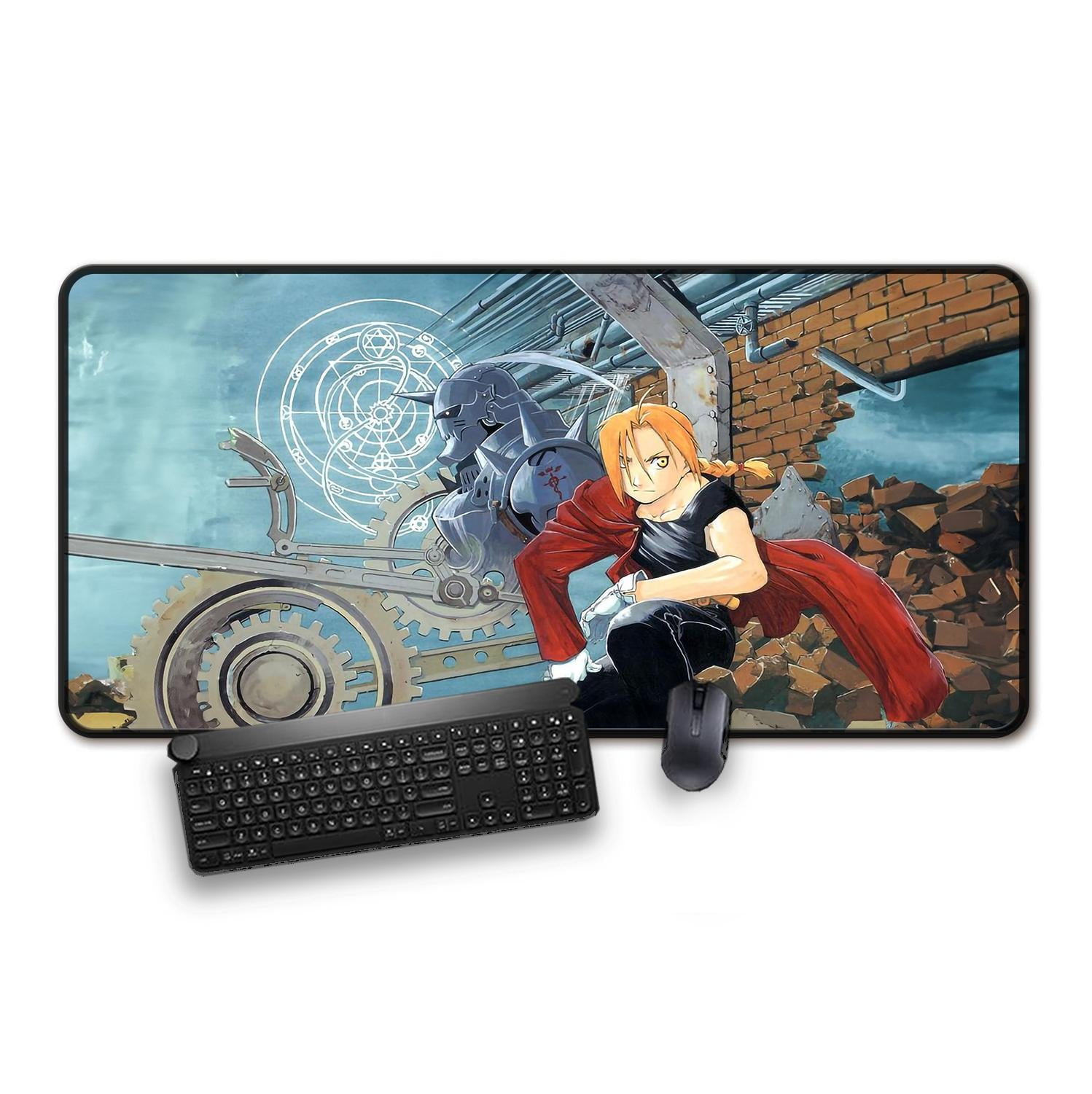 Extra Large Metal Alchemy Gaming Mousepad, Anti-Slip Rubber Base, Anime ...