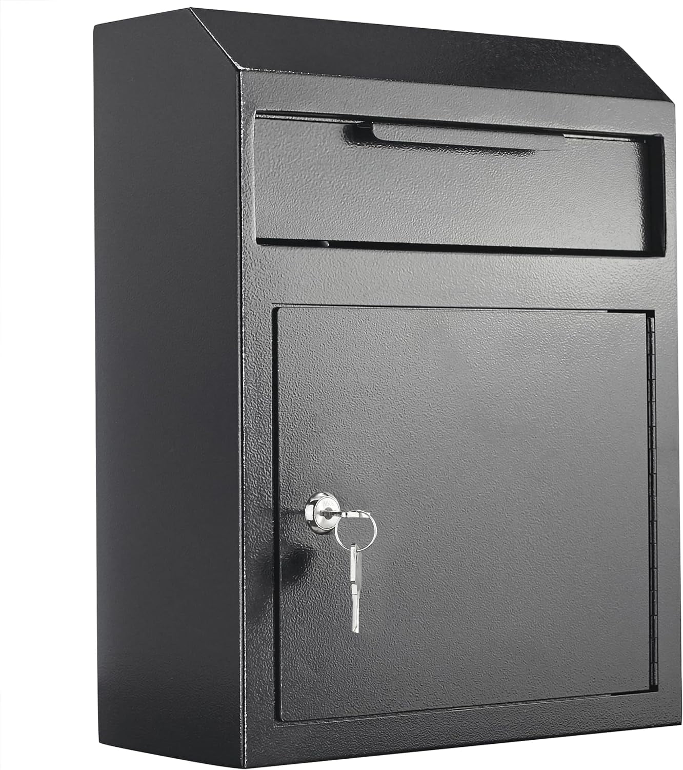 Extra Large Metal Wall Mount Locking Deposit Drop Box Safe - Heavy Duty ...