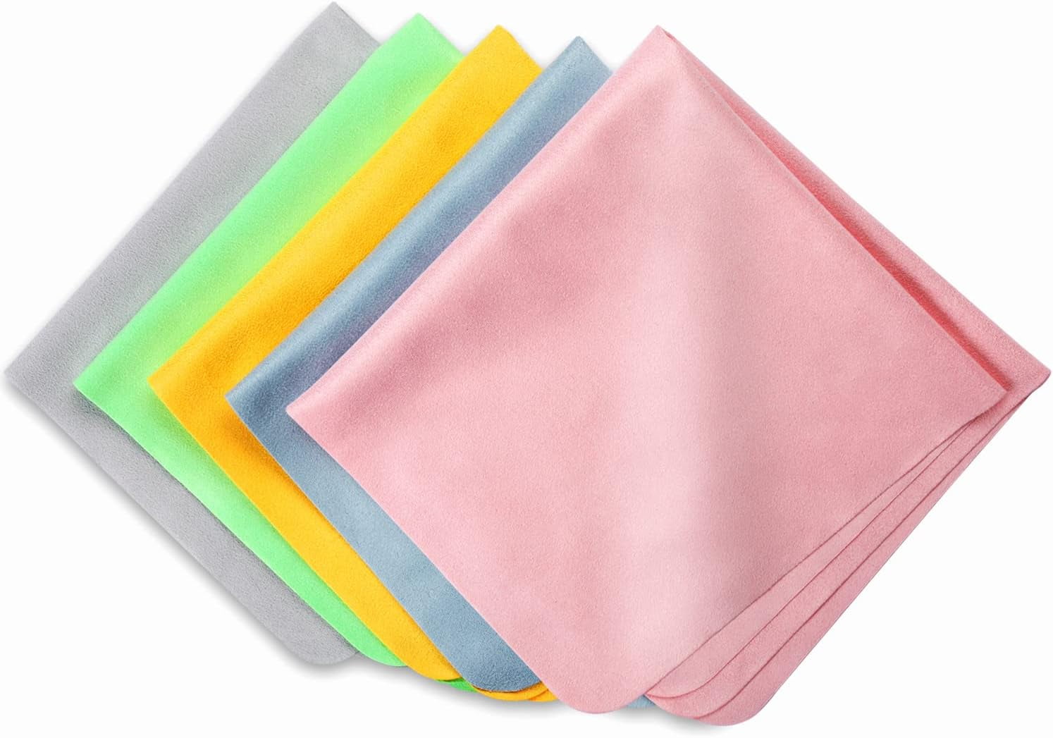 Extra Large Microfiber Cleaning Cloths (12"x 12") for Eyeglasses, Lens ...