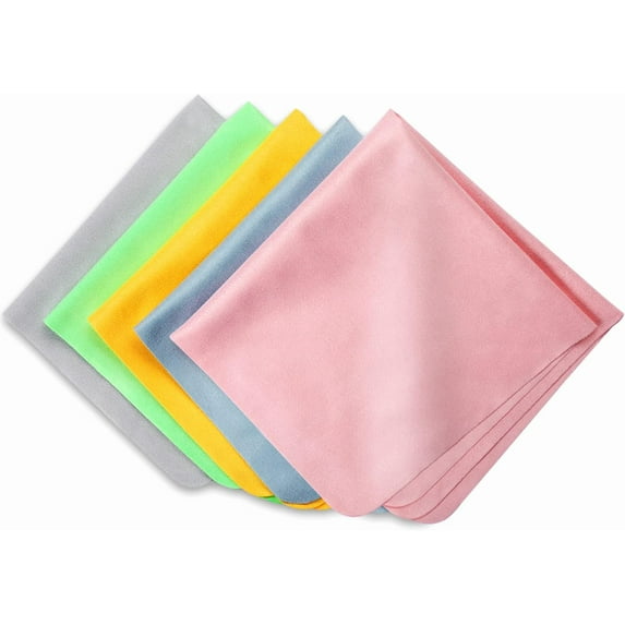 Extra Large Microfiber Cleaning Cloths (12"x 12") for Eyeglasses, Lens ...