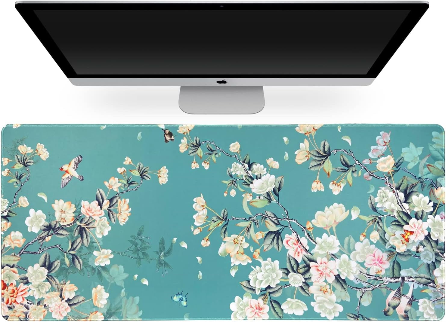 Extra Large Mouse Pad - Chinese Traditional Floral Design Gaming or ...