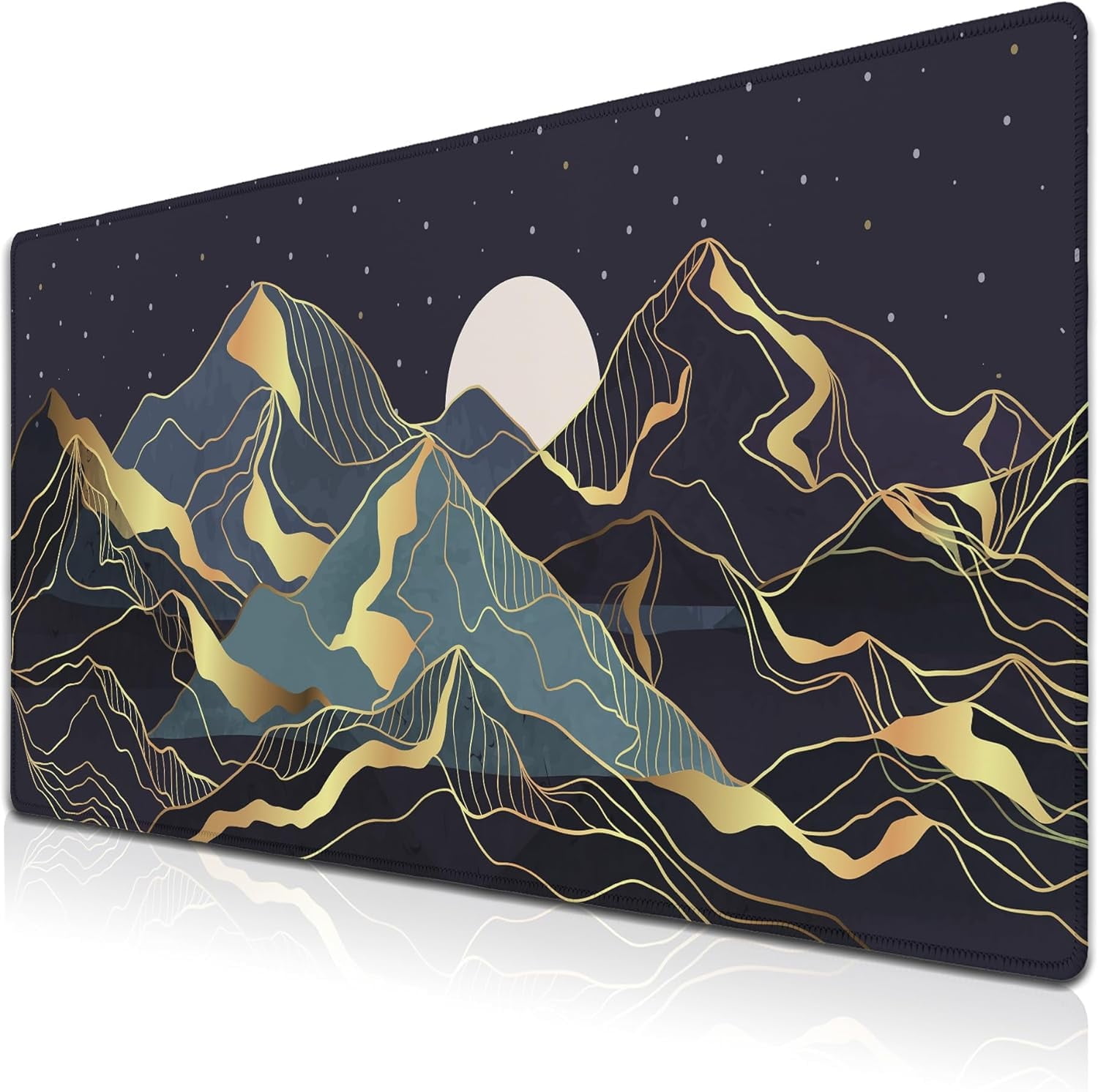 Extra Large Mouse Pad Golden Desktop Pad Keyboard Mouse Pads Desktop ...