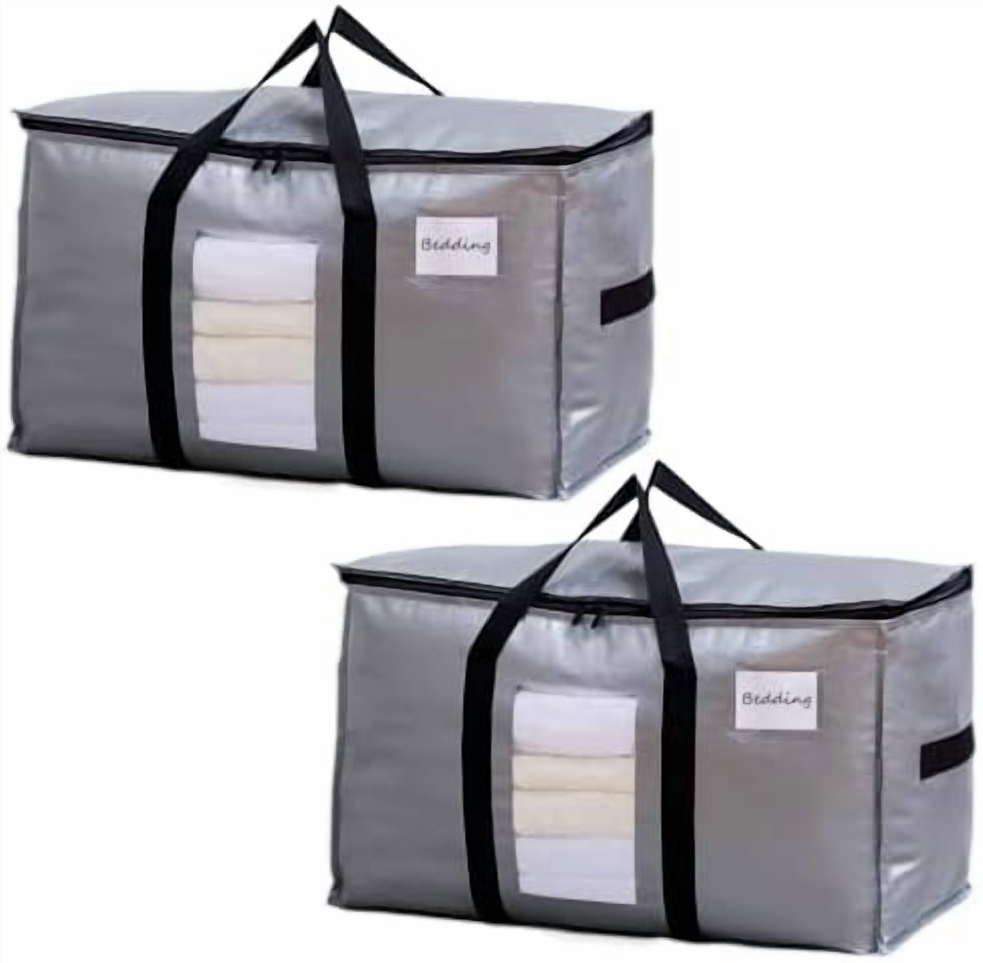 Extra Large Moving Bags, 2 Pack Silver Heavy Duty Totes for Storage ...