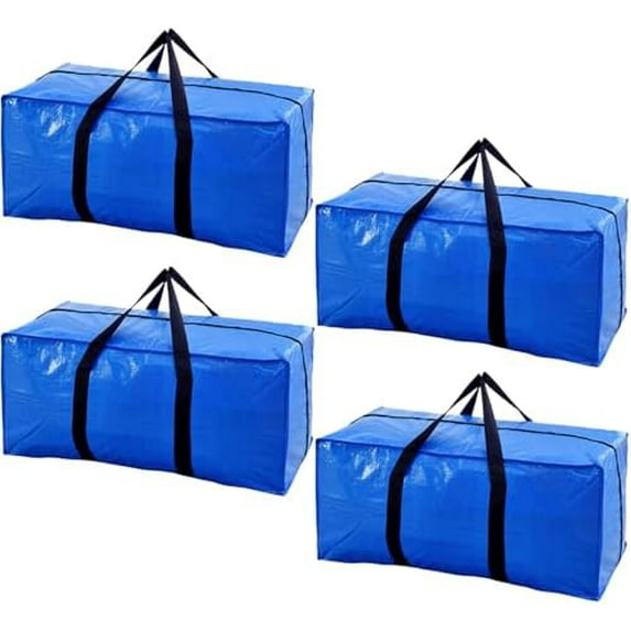 Extra Large Moving Bags with Strong Zippers & Carrying Handles, Storage ...