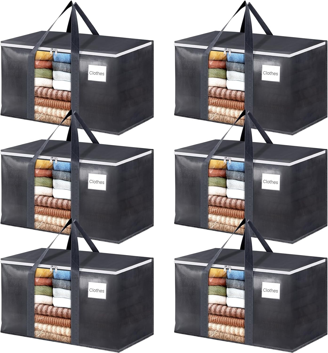 Extra Large Moving Bags with Visible PVC Window, Lightweight but ...