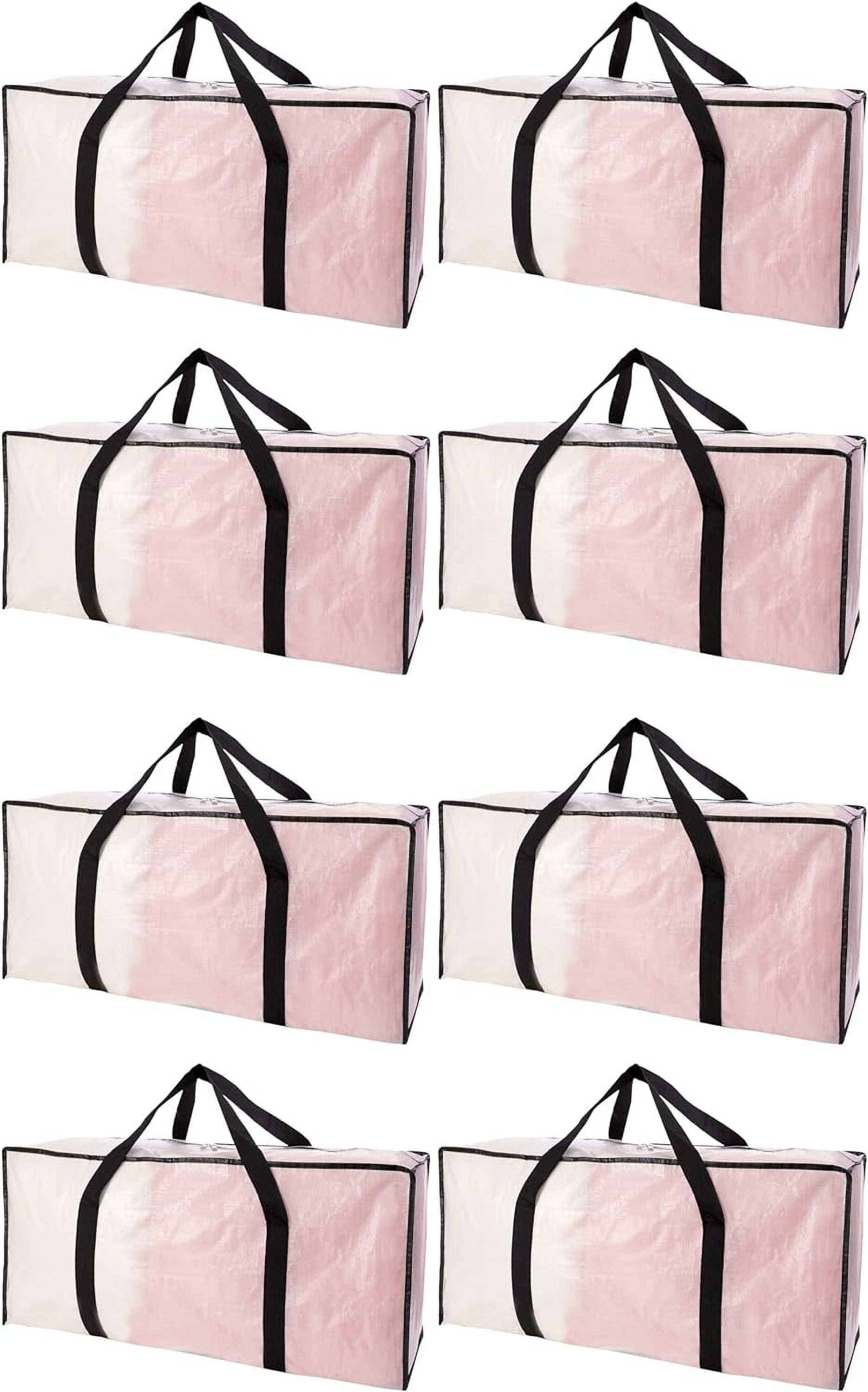 Extra Large Moving Bags with Zippers & Carrying Handles, Heavy-Duty ...