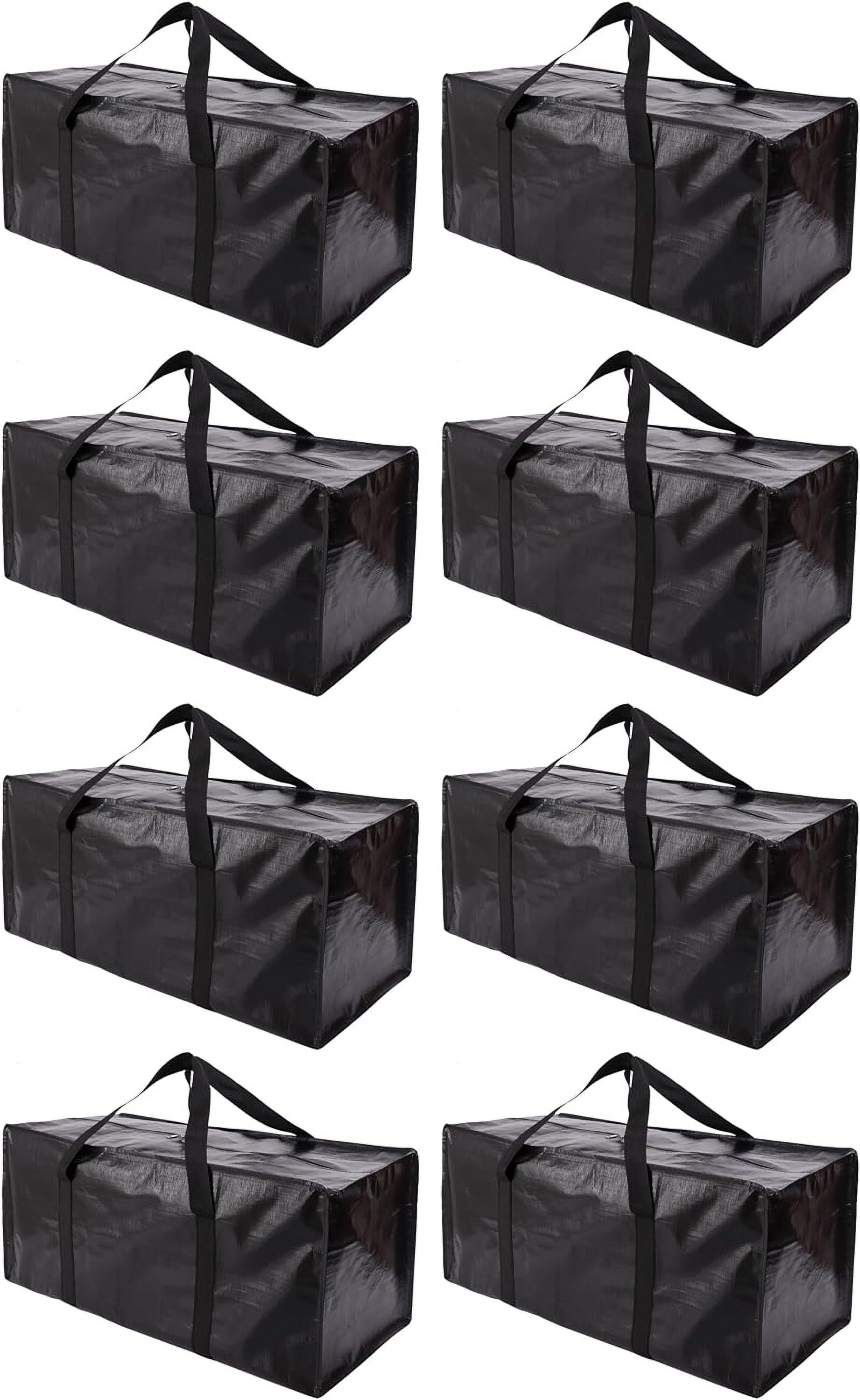 Extra Large Moving Bags with Zippers & Carrying Handles, Heavy-Duty ...