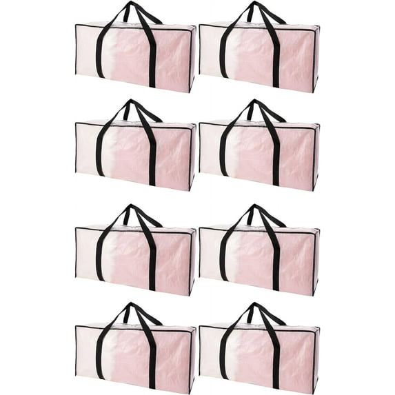 Extra Large Moving Bags with Zippers & Carrying Handles, Heavy-Duty ...