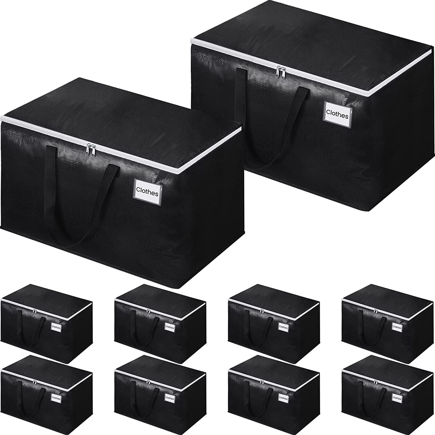 Extra Large Moving Boxes-Moving Bags with Zipper, Carrying Handles and ...
