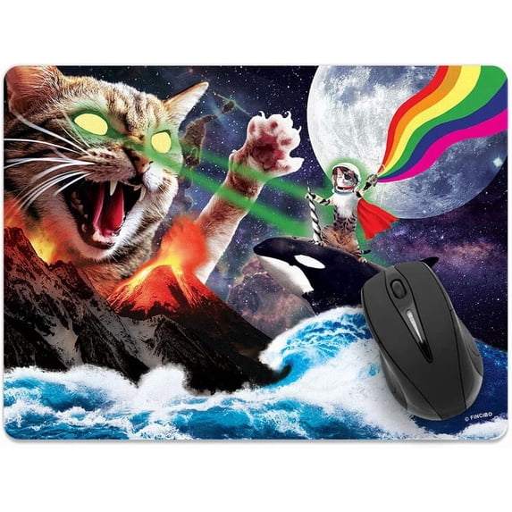 Extra Large Non-Slip Rectangle Mouse Pad With Space Animals Design for ...