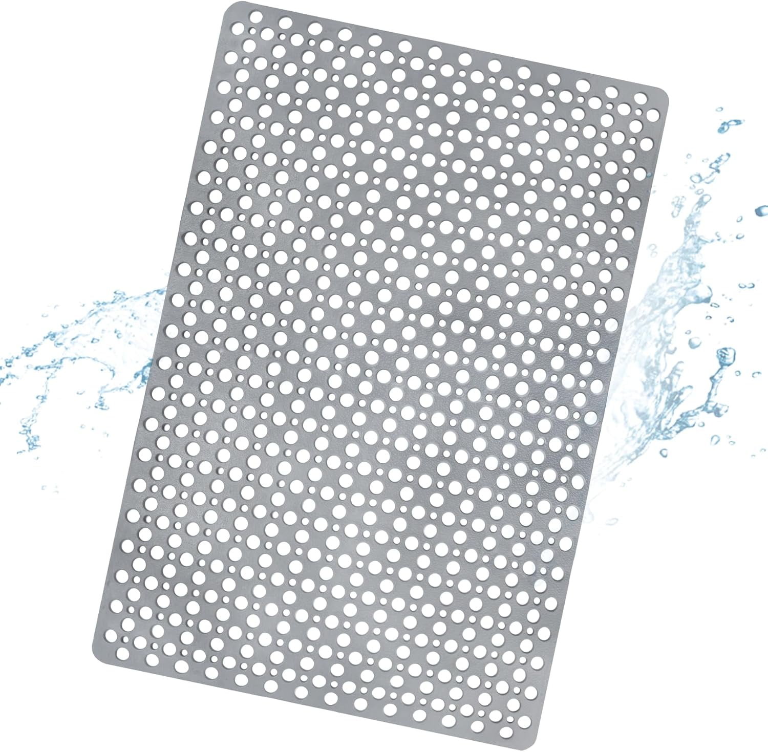 Extra Large Non-Slip Shower Mat 35.4"x23.6", TPE Bath Mats for Inside ...