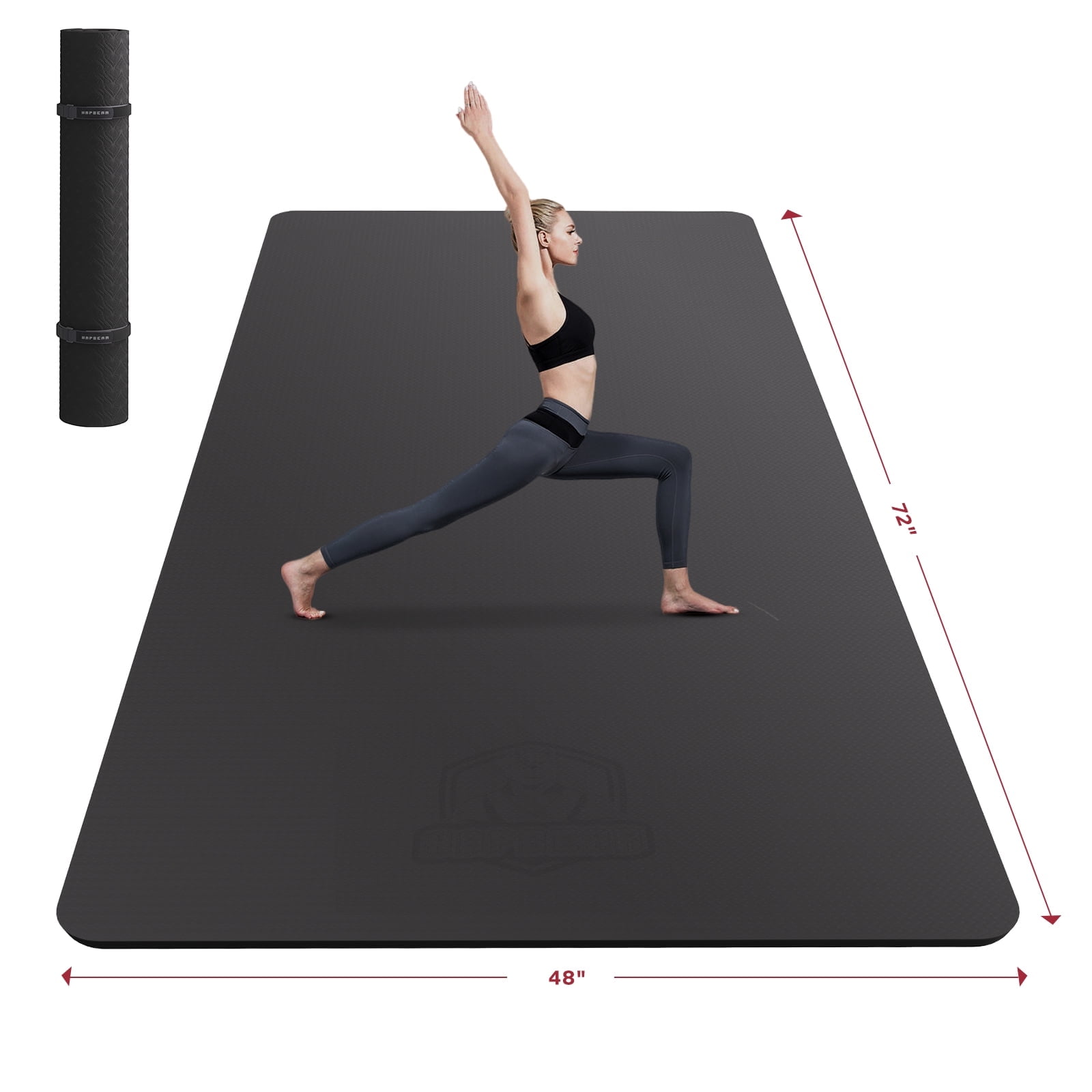 Extra Large Non Slip Yoga Mat 6 X 4 X 0 25 Thick Durable Extra Large Non Slip Yoga Mat 6 X 4 X 0 25 Thick Durable