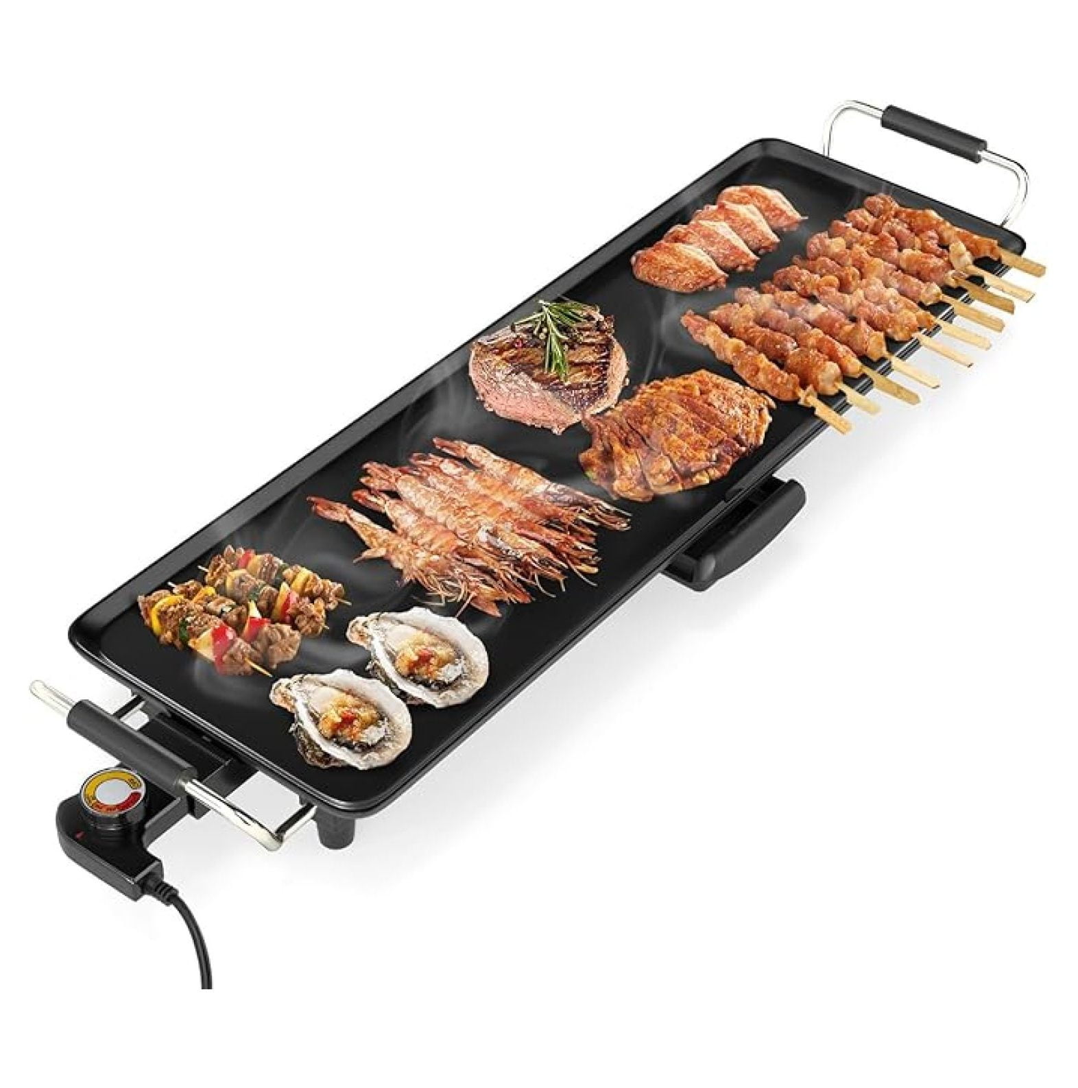 Extra Large Nonstick Electric Griddle, Teppanyaki Grill BBQ W/ 4 ...