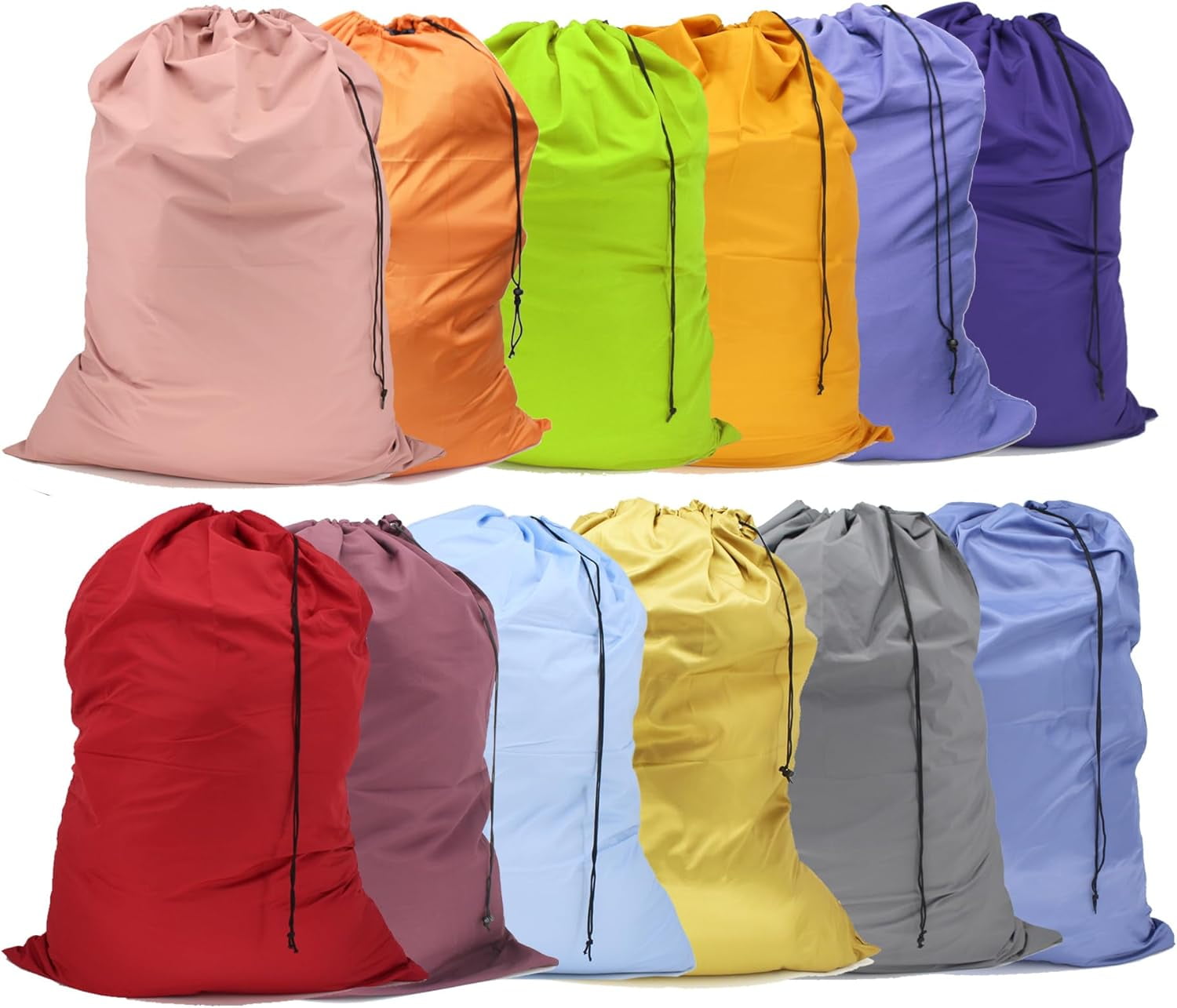 Extra Large Nylon Laundry Bag Travel Laundry Bags with Drawstring ...